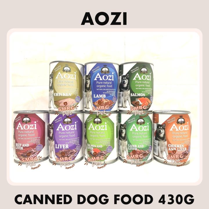 Aozi Pure Natural Organic Wet Dog Food in Can 430g per Piece & per Box ...
