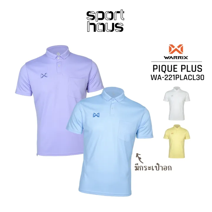 ใหม่!!! WARRIX รุ่น PIQUE PLUS มีกระเป๋าอกเสื้อ (WA-221PLACL30) เสื้อ ...