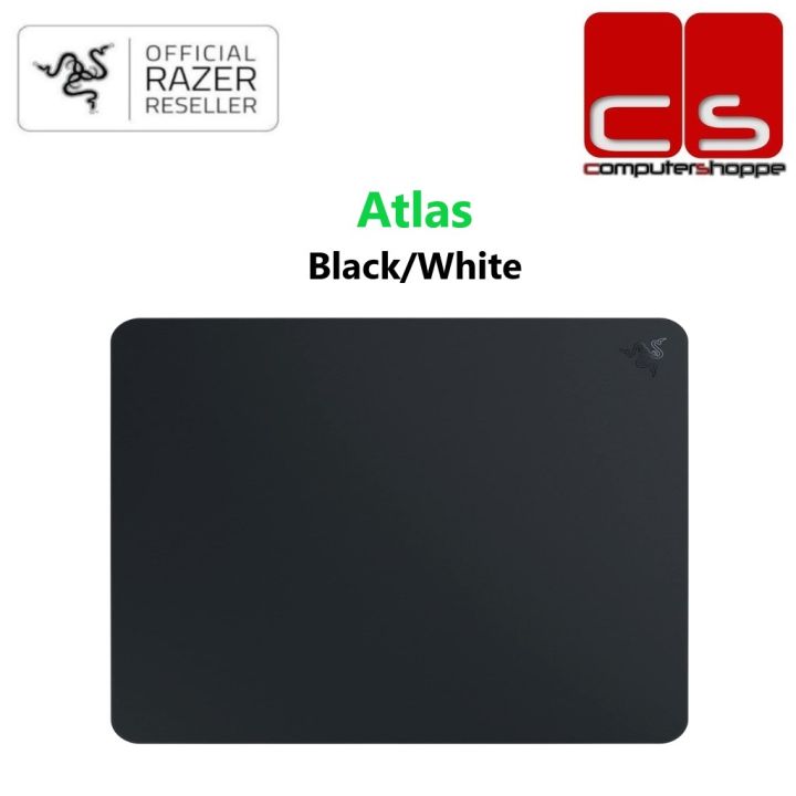Razer Atlas Tempered Glass Gaming Mouse Mat - Black/White | Lazada