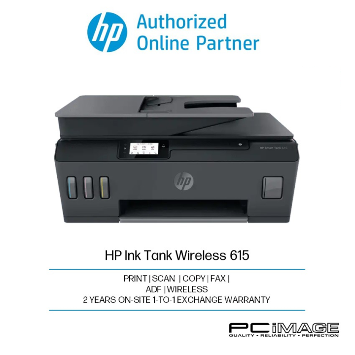 HP Smart Tank 615 Wireless All In One Printer - Print/Copy/Scan/Fax/ADF ...