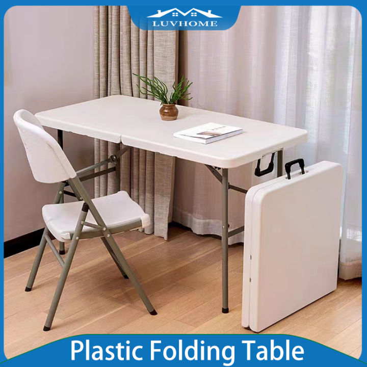 LUVHOME Folding Table 6FT(180CM) Heavy Duty Foldable Table Portable ...