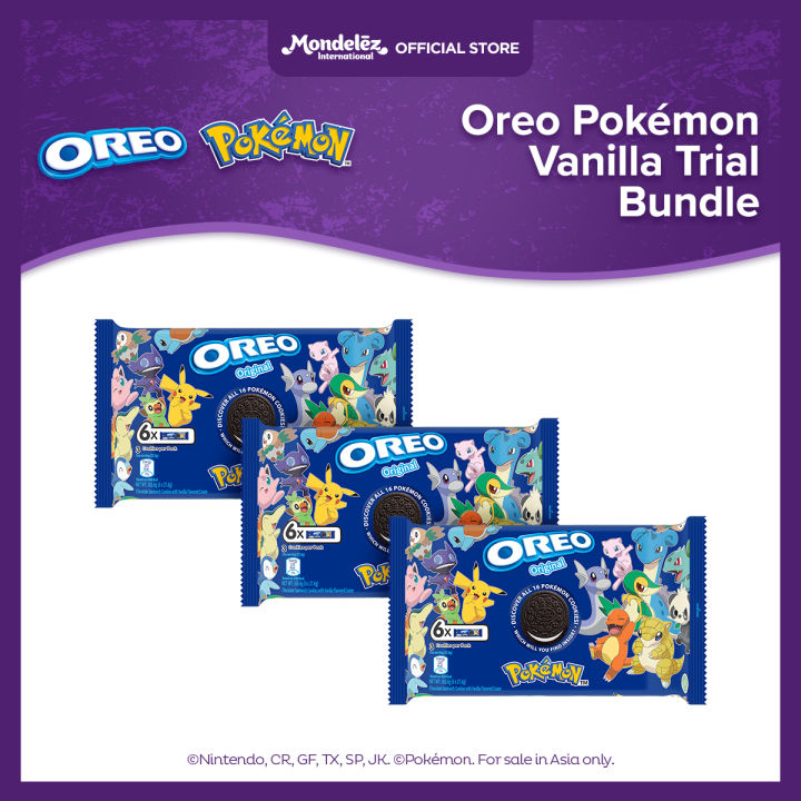 Oreo Pokémon Vanilla Trial Bundle - Vanilla Multipack 166g w/ Random ...