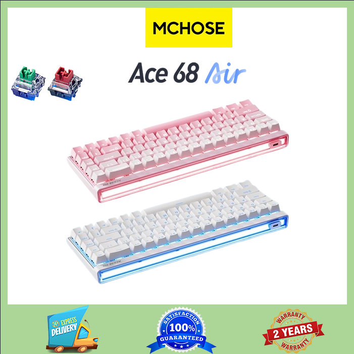 MCHOSE Ace 68 Air Magnetic Switch Mechanical Esports Gaming Dedicated Wired Low Latency ...