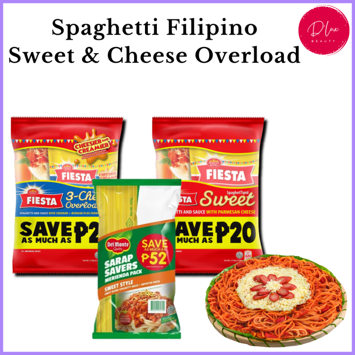 Sweet Cheese Overload Spaghetti Bundle Spaghetti with Sauce 1 Kilo ...
