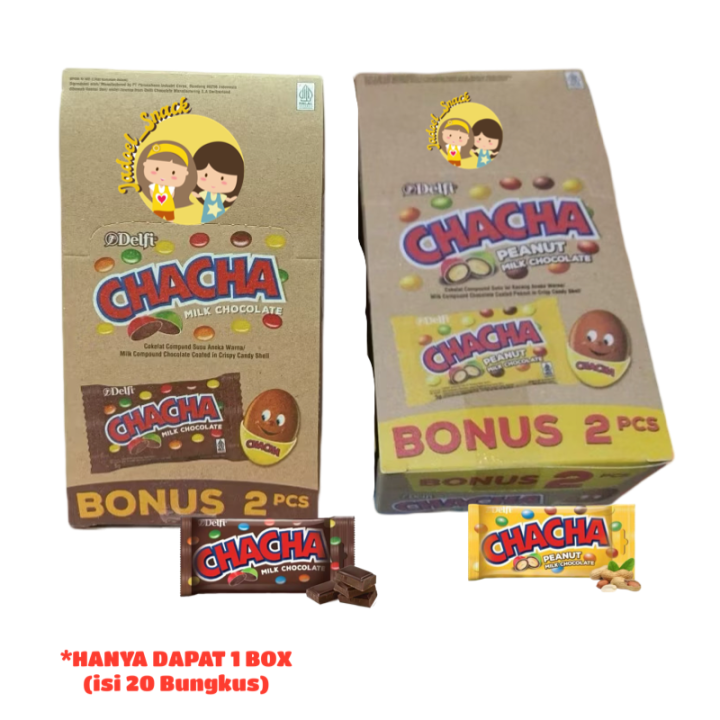 Cokelat Chacha 20 X 5 Gr Rasa Coklat Kacang by Jadoel Snack | Lazada Indonesia