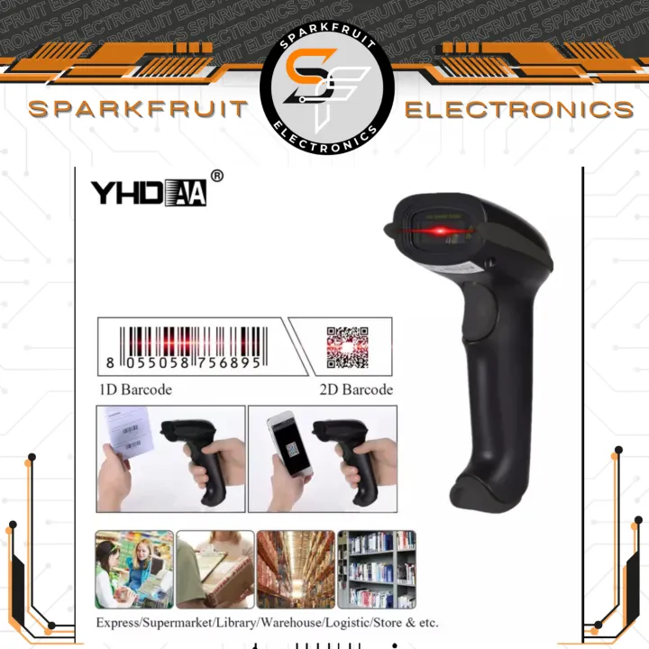 2D Wireless Barcode Scanner with Base | Lazada PH