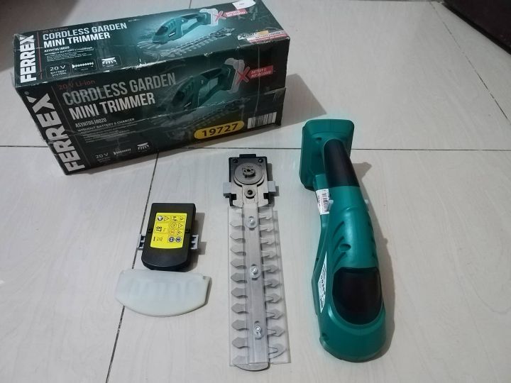Ferrex Cordless Garden Mini Trimmer | Lazada PH