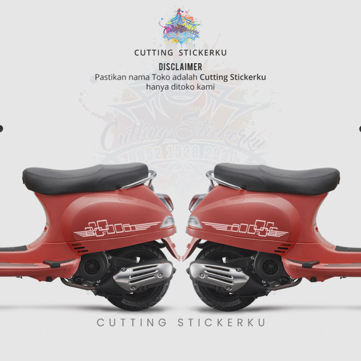 Cutting Stiker Ornament Wings Triball Variasi Motor Mobil Sticker ...