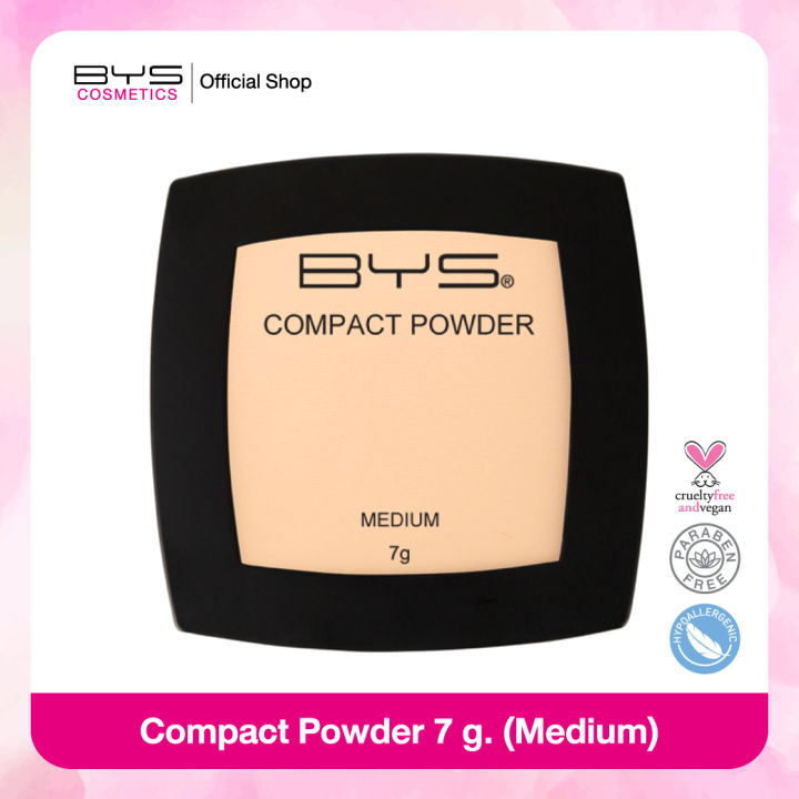 BYS Cosmetics Compact Powder 7 g. แป้งอัดแข็ง เนื้อเนียนละเอียด บางเบา ...
