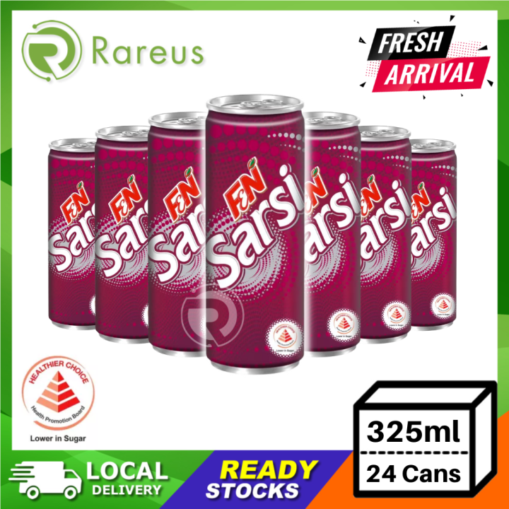 F&N Sarsi Sparkling Flavoured Drink Carton (320ml x 24 Cans) | Lazada ...