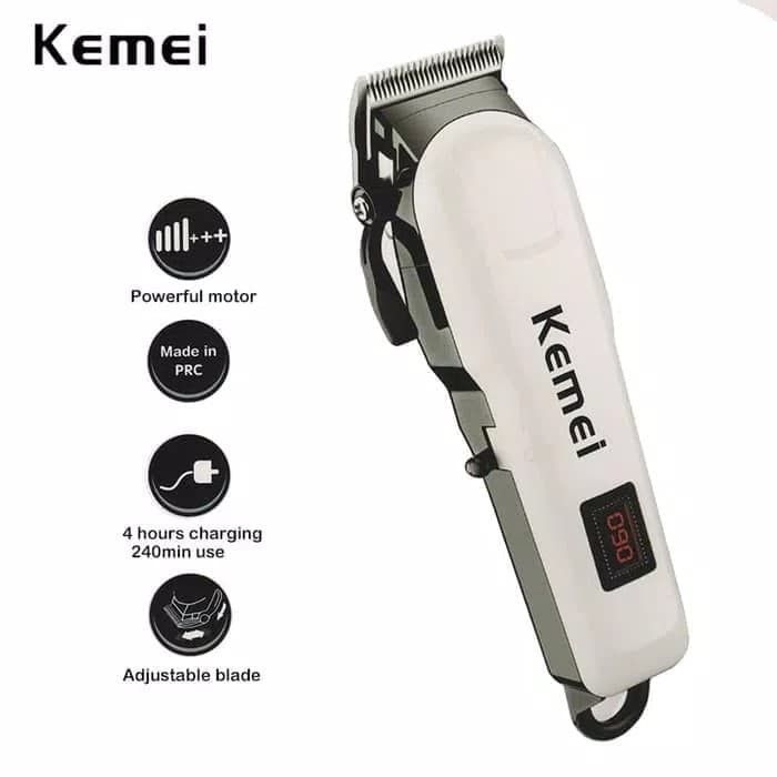 Kemei KM-809A Hair Clipper Alat Mesin Cukur Rambut | Lazada Indonesia