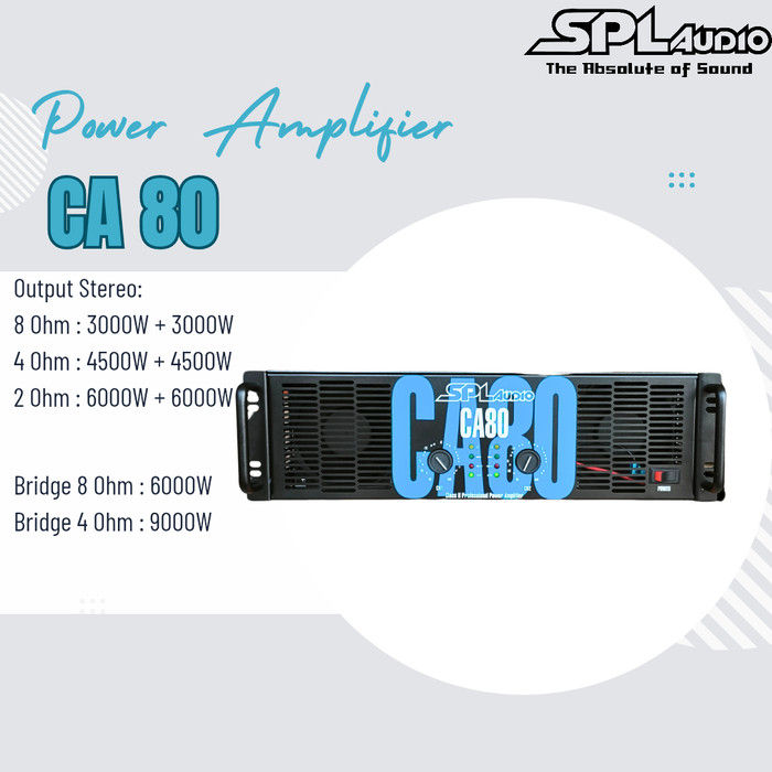 SPL Audio Power Amplifier 2 Channel CA 80 | Lazada Indonesia