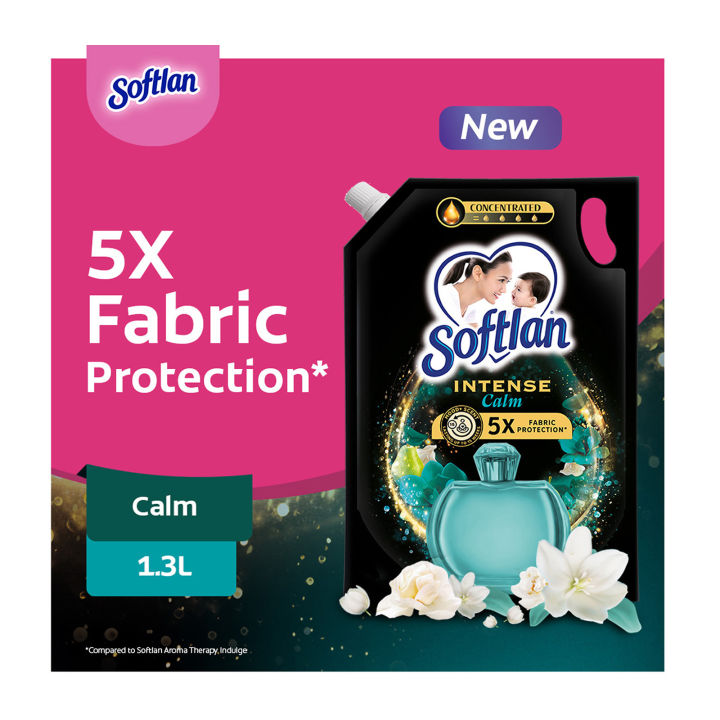 Softlan Intense Perfume Concentrated Fabric Softener Majestic Calm 1.3L ...