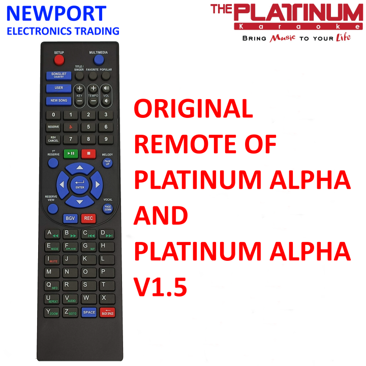 Platinum PTRC-950 Remote Control of Platinum Alpha and Platinum Alpha ...