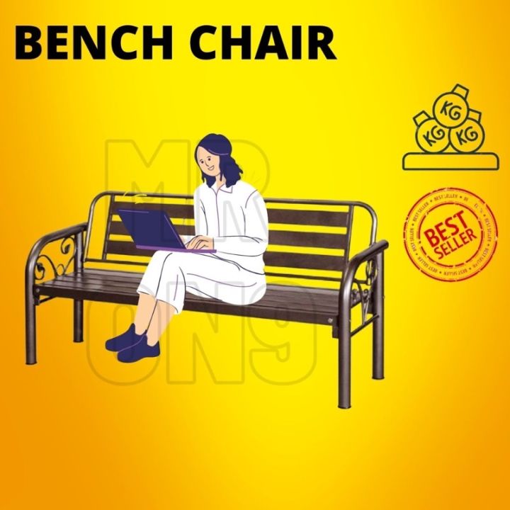 [READY STOK] (1 unit 1 order) 5 Metal Bench Chair/Long Bench/Outdoor ...