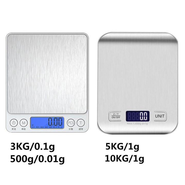 Electric Kitchen Scale Food Weighing Scale Digital Measurement Accurate 5KG/10KG 3KG/500g ...
