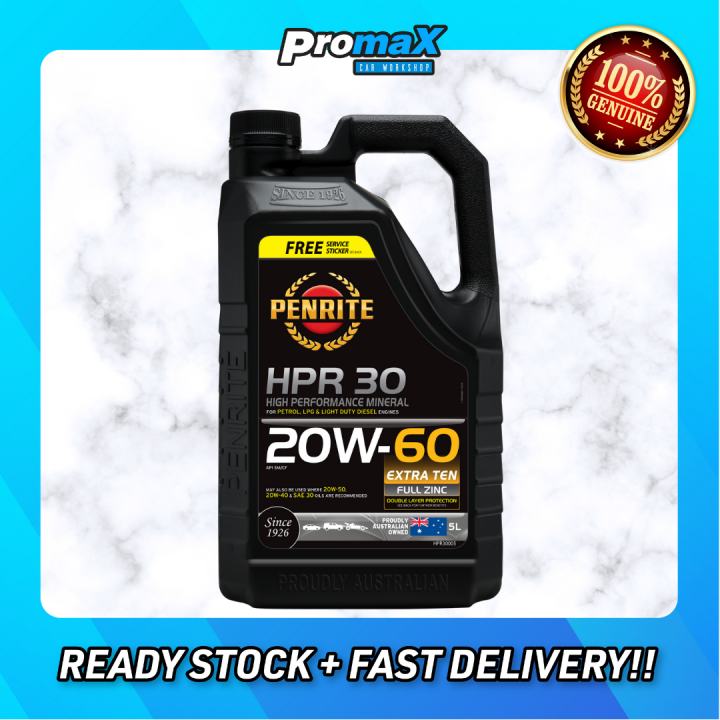 [Ready Stock in Kuching Sarawak] Penrite HPR 30 20W60 Full Synthetic ...