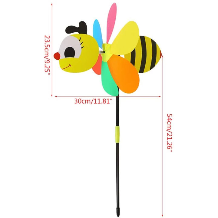 [FU💖] Sell 3D Large Animal Bee Windmill Wind Spinner Whirligig Yard ...
