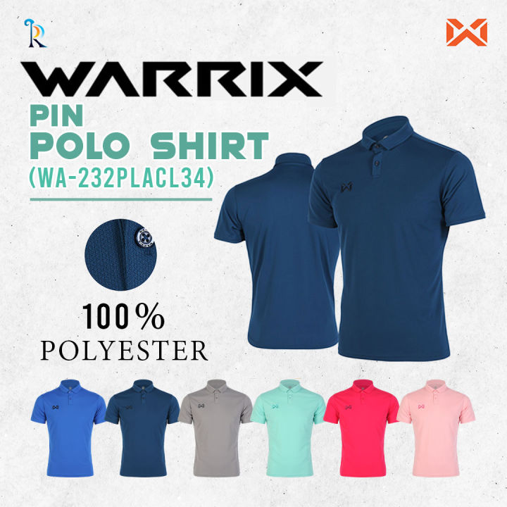 เสื้อโปโลวาริกซ์ WARRIX รุ่น WA-232PLACL34 PIN POLO เสื้อวอริกซ์ เสื้อโปโลวอริกซ์ แท้ 100% ...