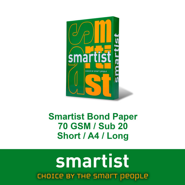 Smartist Bond Paper (A4) 70 GSM 500 Sheets | Lazada PH