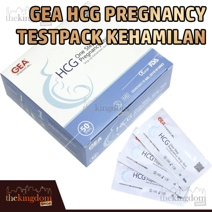 GEA HCG Pregnancy Test Hamil Tes Pack Kehamilan Strip Tespack | Lazada ...