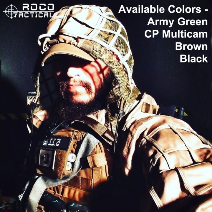 ROCOTACTICAL Tactical Sniper Ghillie Hood Camouflage Hunting Ghillie ...