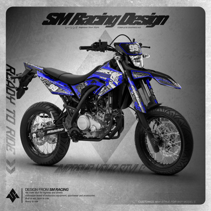 Decal WR 155 R Full Body Warna Biru Hitam Sangar Motif Bercak Terbaru ...