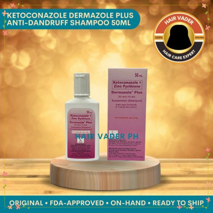 Dermazole Plus 50ml Anti-dandruff Shampoo Ketoconazole plus Zinc ...