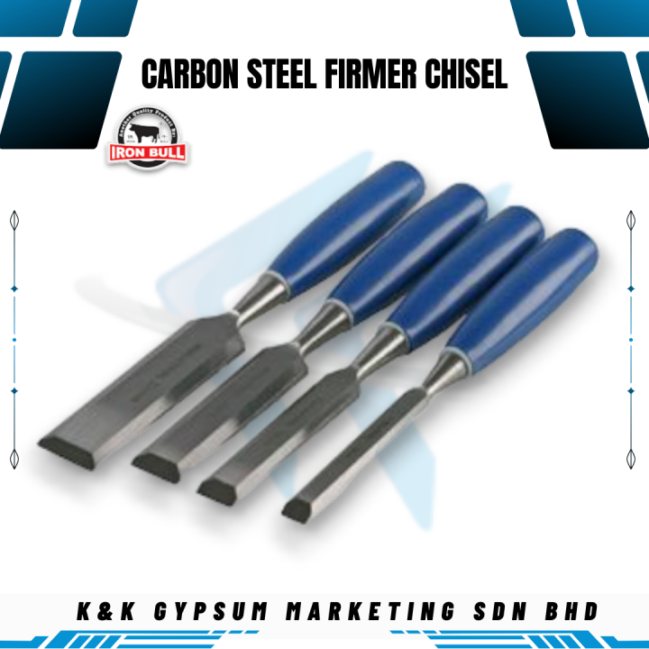 CARBON STEEL FIRMER CHISEL IRON BULL | PAHAT KAYU | Lazada