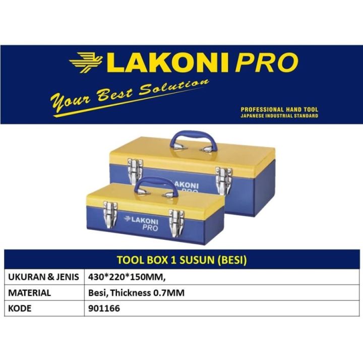 tool box 1 susun besi (ukuran 430x220x150) | Lazada Indonesia