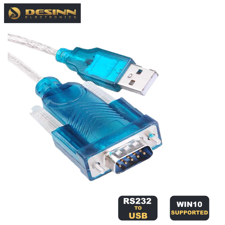 USB to RS232 DB9 Serial Port Converter Adapter | Compatible with ...