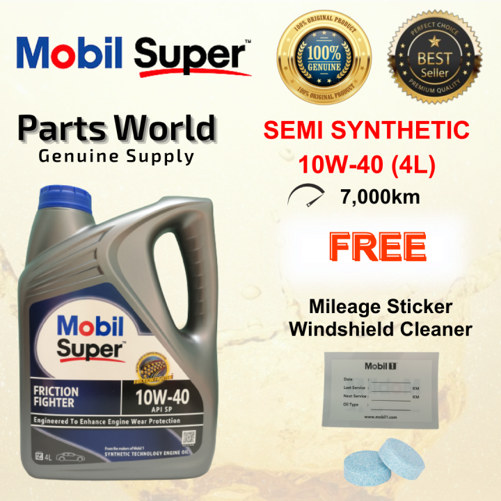 NEW (100% GENUINE) Mobil Super 2000 10W-40 Semi Synthetic Engine Oil ...