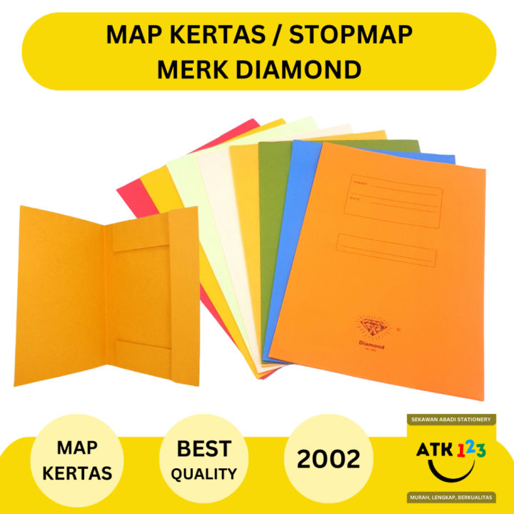 Stopmap / Map Kertas Tebal Folio Merk Diamond | Lazada Indonesia