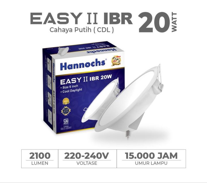 Lampu Downlight LED Hannochs 20 watt / Ukuran 6 inch / LED Panel ...