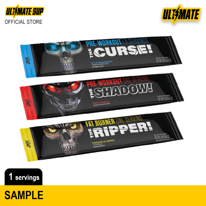 [1 serving] JNX Sports, The Curse! Pre Workout - The Ripper! Fat Burner ...