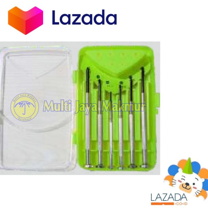 OBENG MINI KECIL/ OBENG JAM ARLOJI SET 6PCS NANKAI/ OBENG PERSISI SET ...