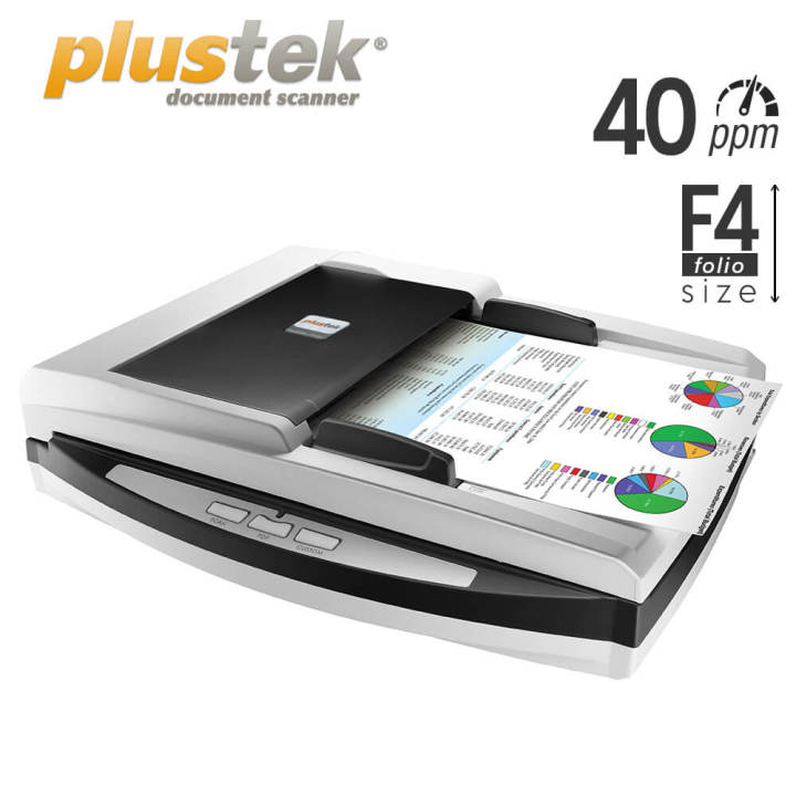Plustek Scanner SmartOffice PL4080 - 40 Lembar/menit (F4/Folio ...