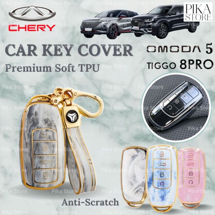 Chery Omoda 5 Key Cover Tiggo 8 Pro Key Cover Kunci Kereta Marble ...