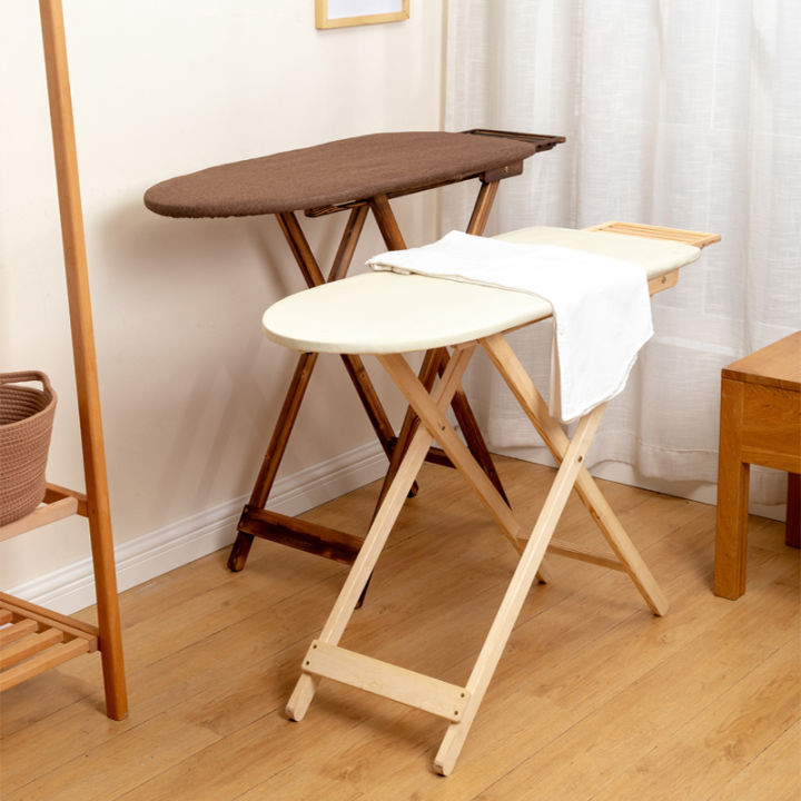 Solid wood ironing board retro ironing board folding household electric ...