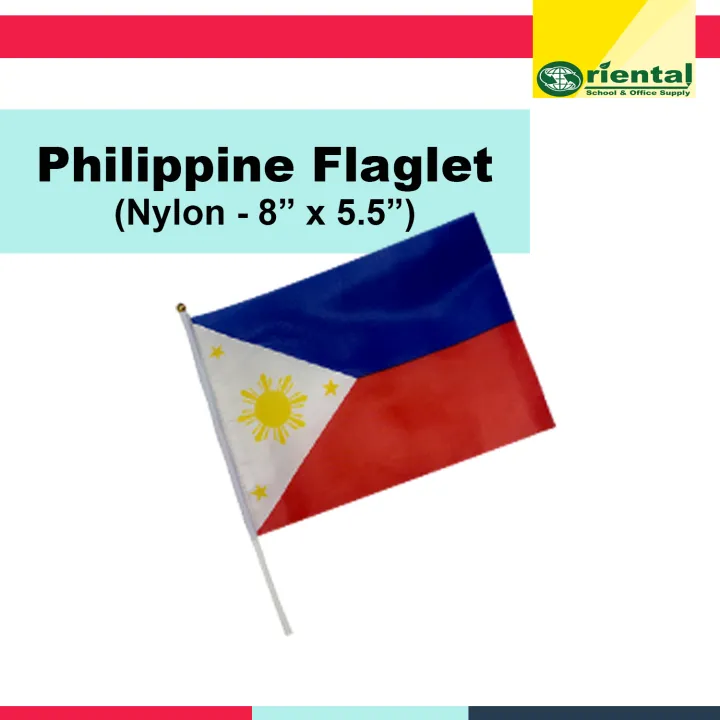 Flaglet Philippine Flag / Nylon ( Flaglets ) with Stick - Small Size ...