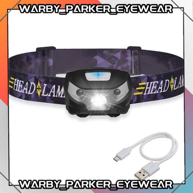 Ultra Bright LED HeadLamp 5000LM USB Charging Rechargeable Sensor Head ...