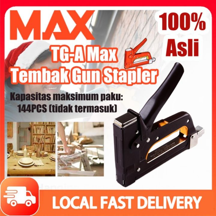 TG-A Max Original Stapler Tembak Gun Tacker Powerfull Pistol Stapler ...