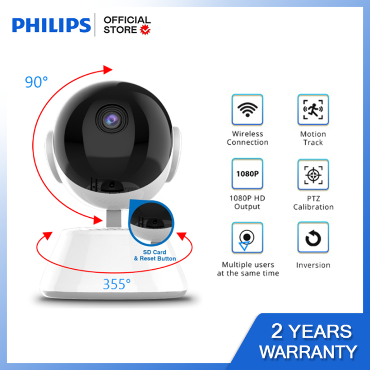 PHILIPS CCTV Camera Wifi Connect to Cellphone 1080P Smart Home Security ...
