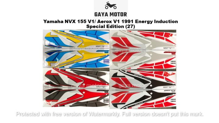 Yamaha NVX 155 V1/ Aerox V1 1991 Energy Induction Special Edition (27 ...