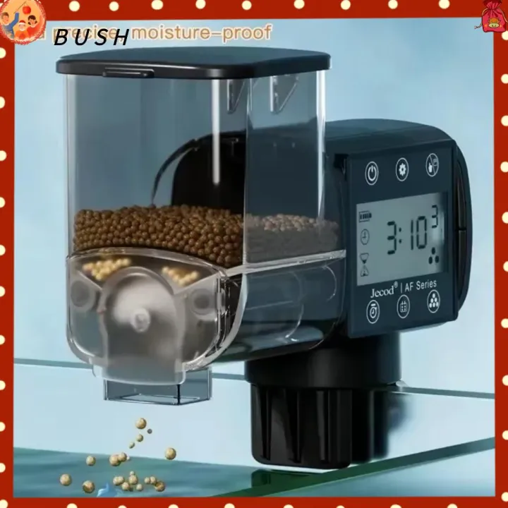 BUSH ฉลาด ที่ให้อาหารปลาในตู้ปลา หน้าจอ LCD กำหนดเวลา ที่ให้อาหารเต่า ...