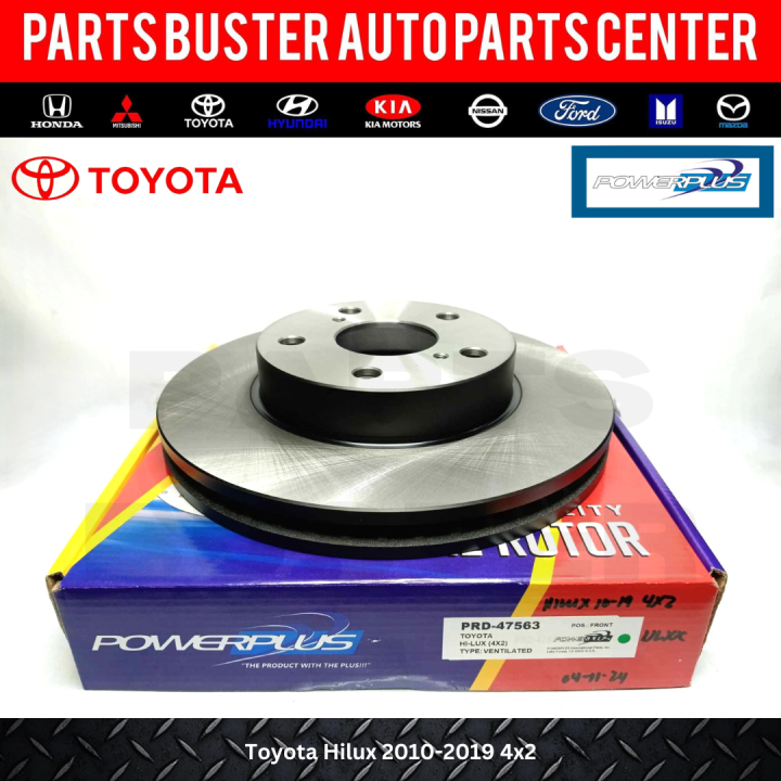 Front Brake Disc Rotor for Toyota Hilux 2010-2019 4x2 (PRD-47563 ...
