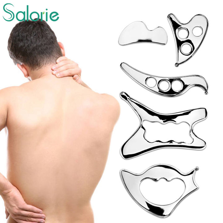 Salorie Stainless Steel Gua Sha Scraping Massage Tool Set IASTM Tools ...
