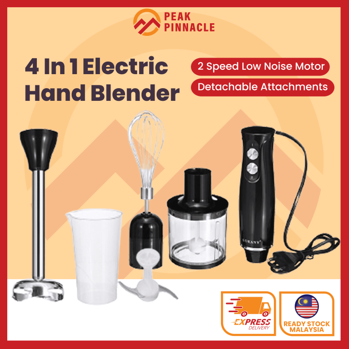 SOKANY 4 In 1 Hand Blender Set Pengisar Tangan Electric Blander Mixer ...