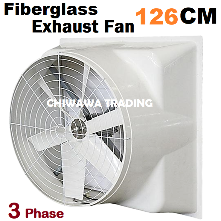 THREE Phase Power 【 126CM 】 Fiberglass Exhaust Fan (50") 50 Inch ...