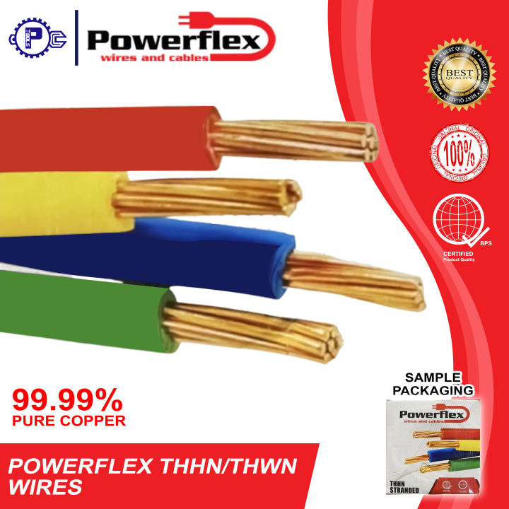 POWERFLEX THHN/THWN STRANDED WIRES 150 METERS PER BOX | Lazada PH
